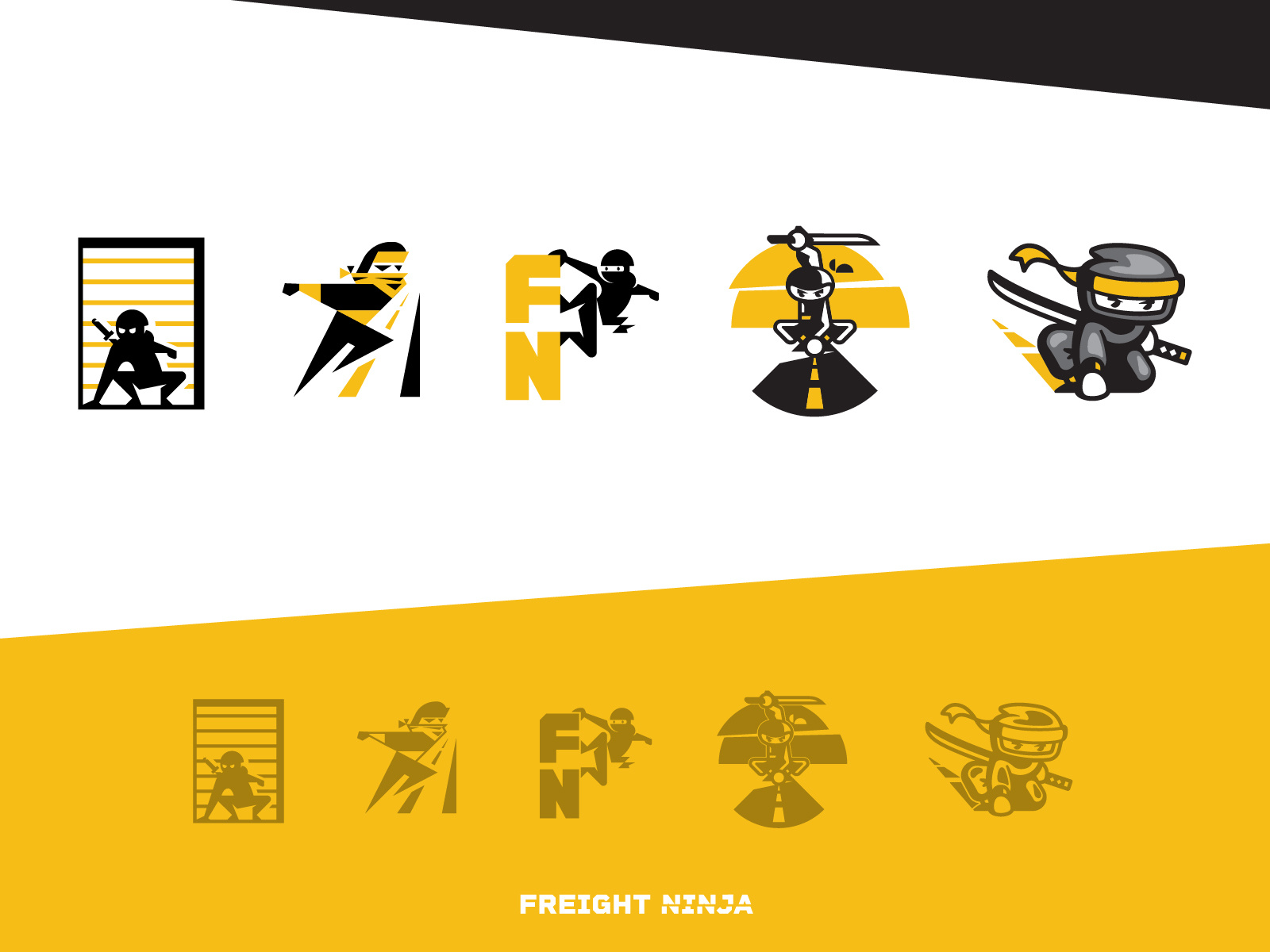 Freight Ninja :: Marks by Mathew Seibert for LLT Group on Dribbble