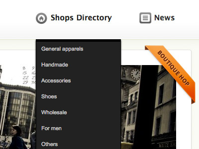 Drop Down & Ribbon by kailoon on Dribbble