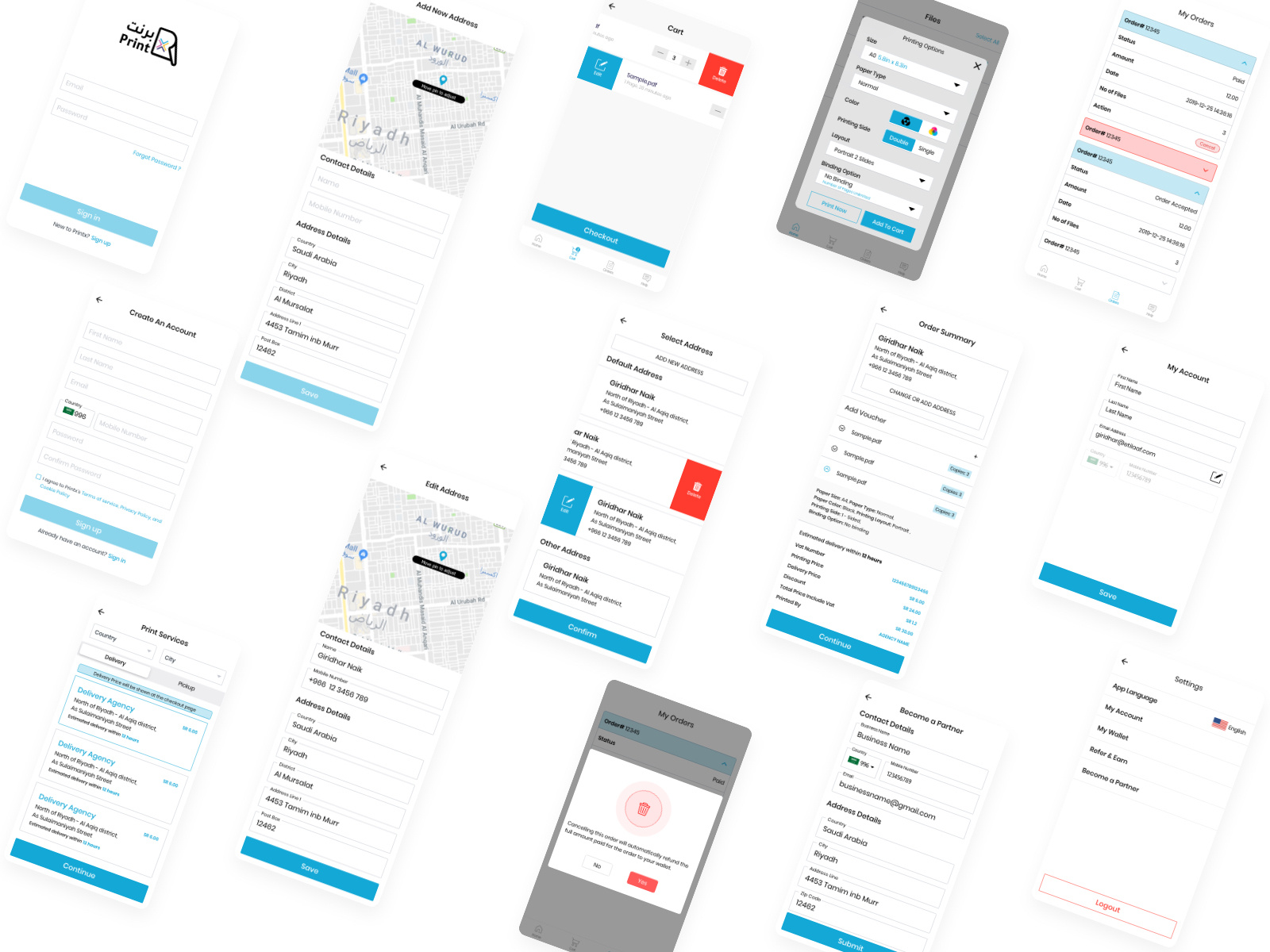 PrintX by Giridhar Naik on Dribbble