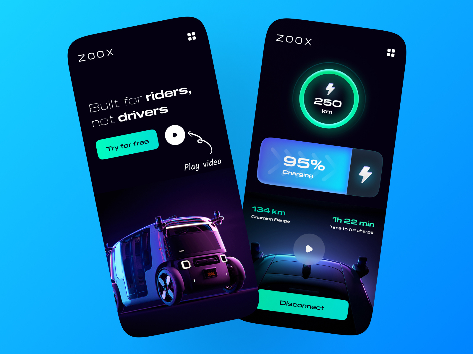 ZOOX App UI by Appventurez on Dribbble