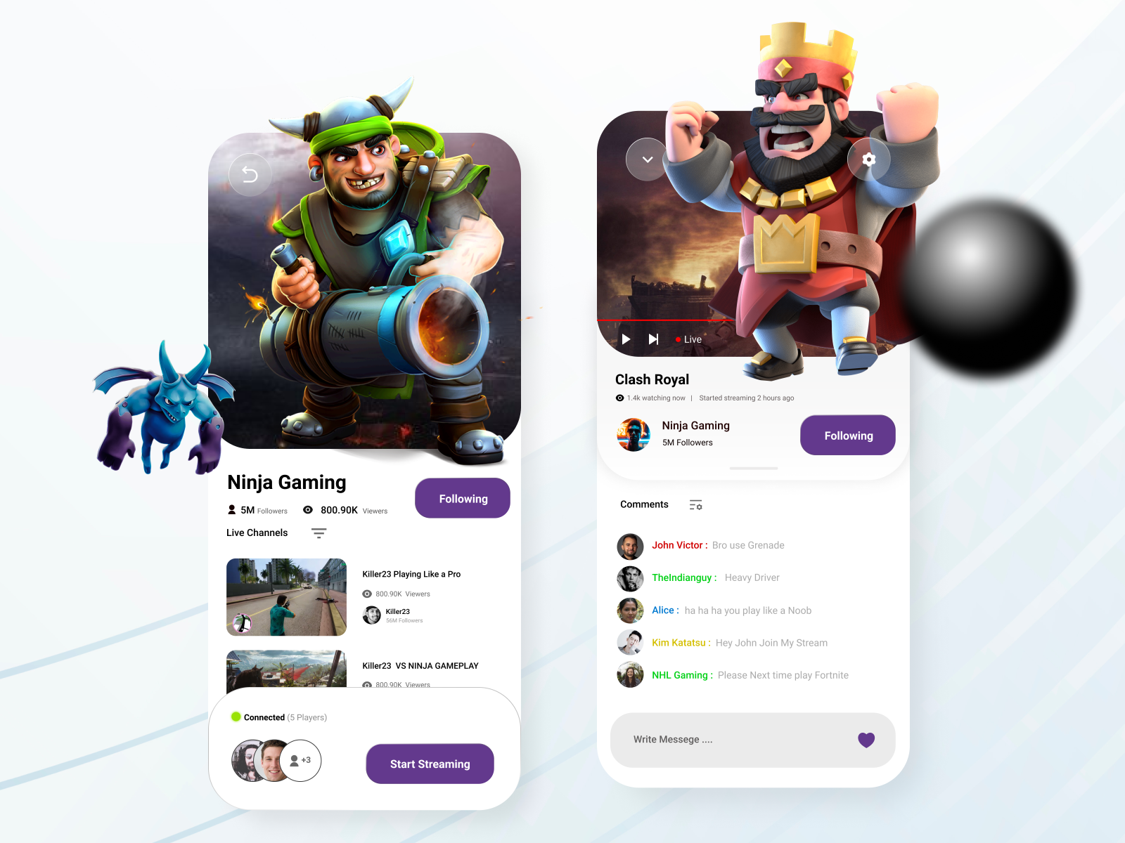 Games App UI by Appventurez on Dribbble