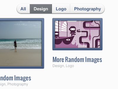 Portfolio section by James Koster on Dribbble