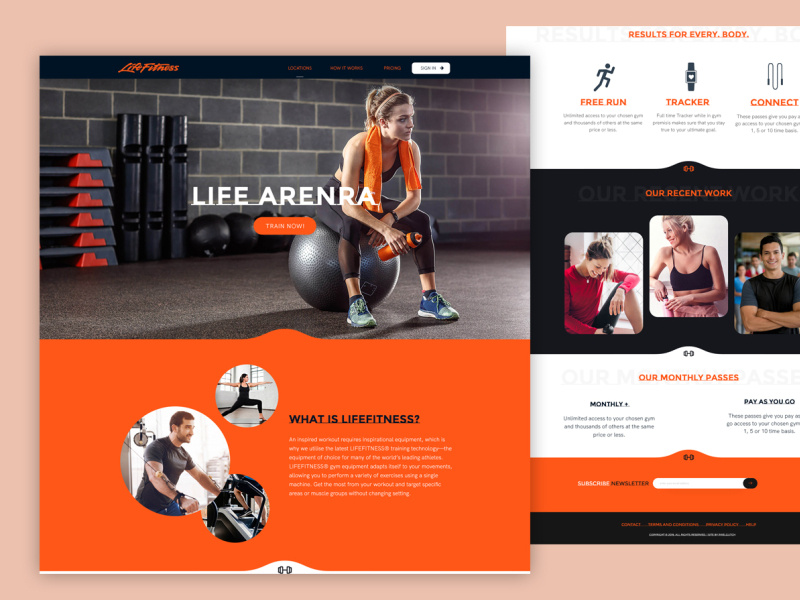 Life Fitness Workout Studios by Shyamal Ranjan on Dribbble