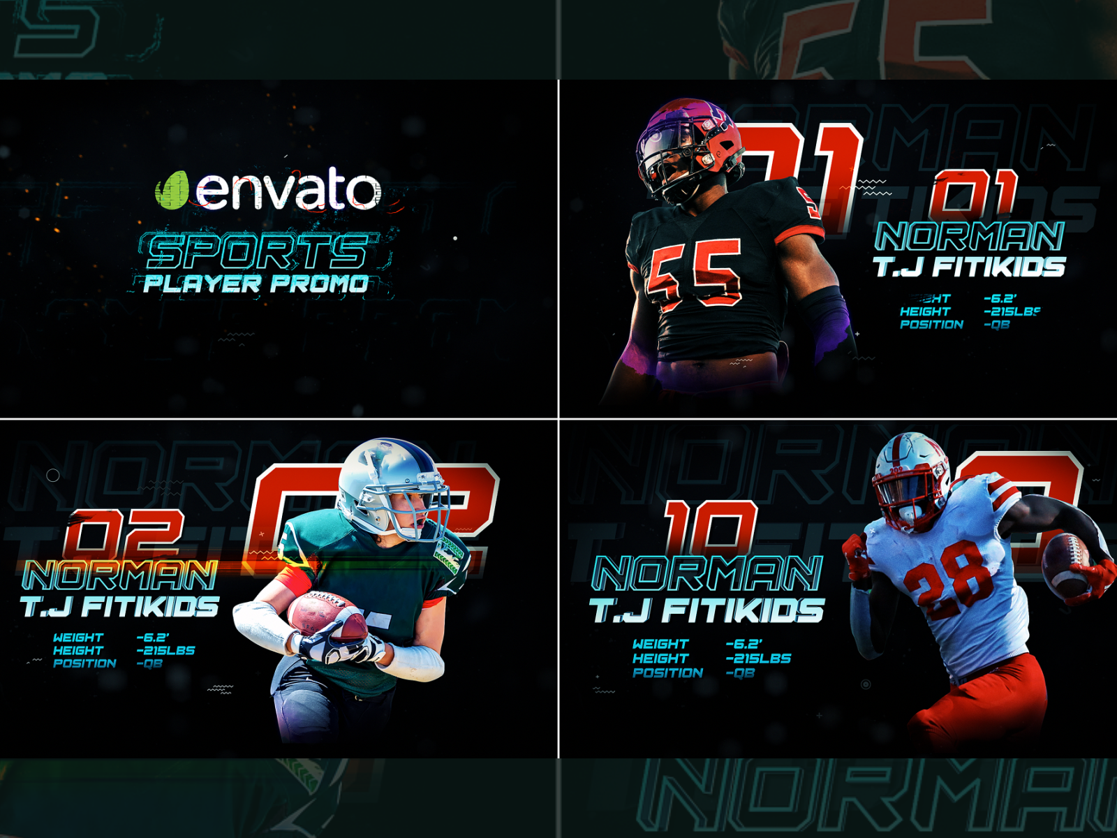 Sport Team Player Profile // Player Introducing by Dotmagic Studio on ...