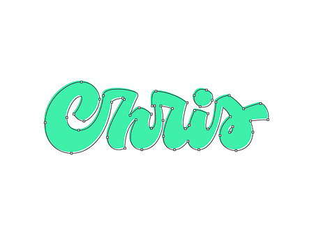 Chris lettering by Maksim Maksimov on Dribbble
