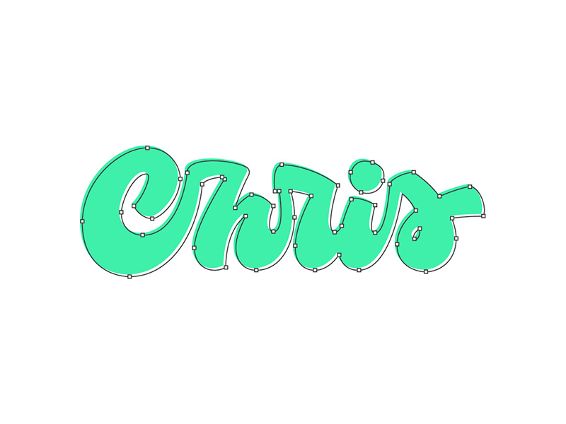 Chris lettering by Maksim Maksimov on Dribbble