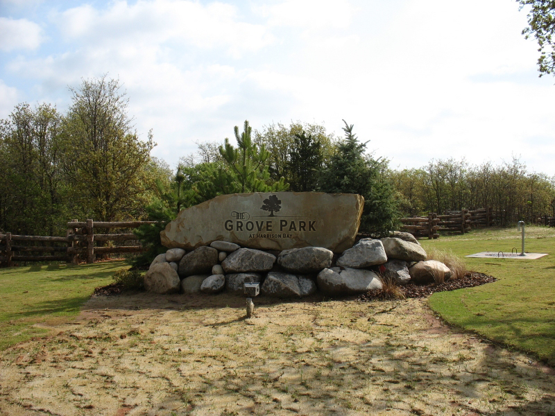 The Grove Park - Neighborhood Entrance Signage by Jonathan Mulkey on ...