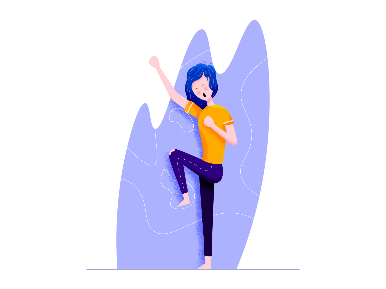 happy by Ezer Kadang on Dribbble