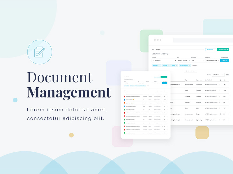Document Management Dashboard by Vipin Chouhan on Dribbble