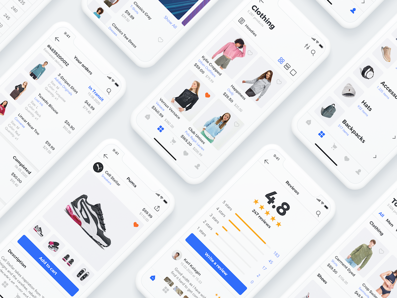 Sector UI Kit. E-Commerce by Singlayn on Dribbble