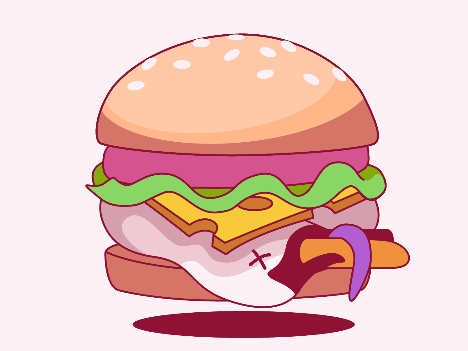 SwanBurger Logo by Jeremy Swanborough on Dribbble