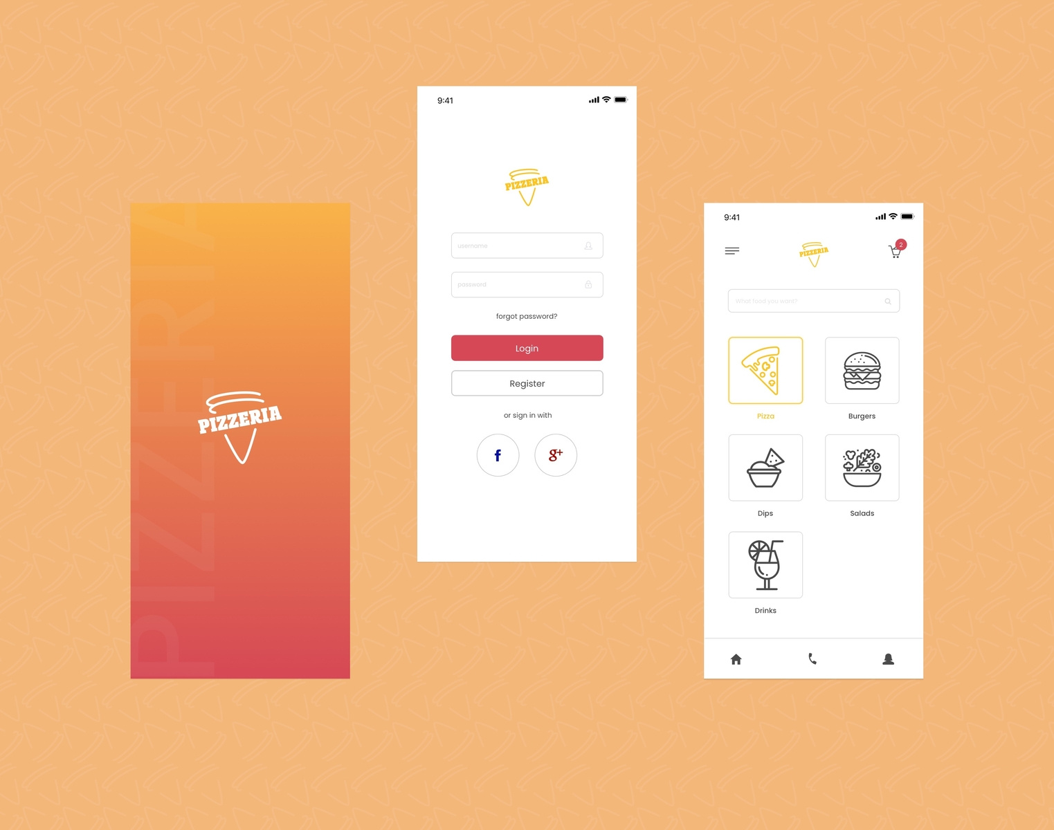 Pizzeria | UX/UI design by Nigar Xasiyeva on Dribbble