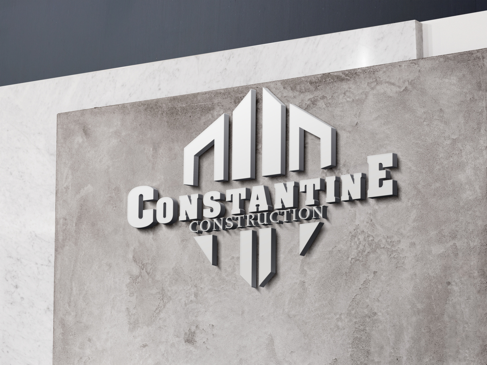 Construction Logo by Design Transcend on Dribbble