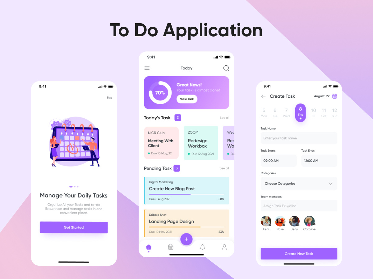 Dribbble To do list application mockup 486180 jpg By Delemont Studio 