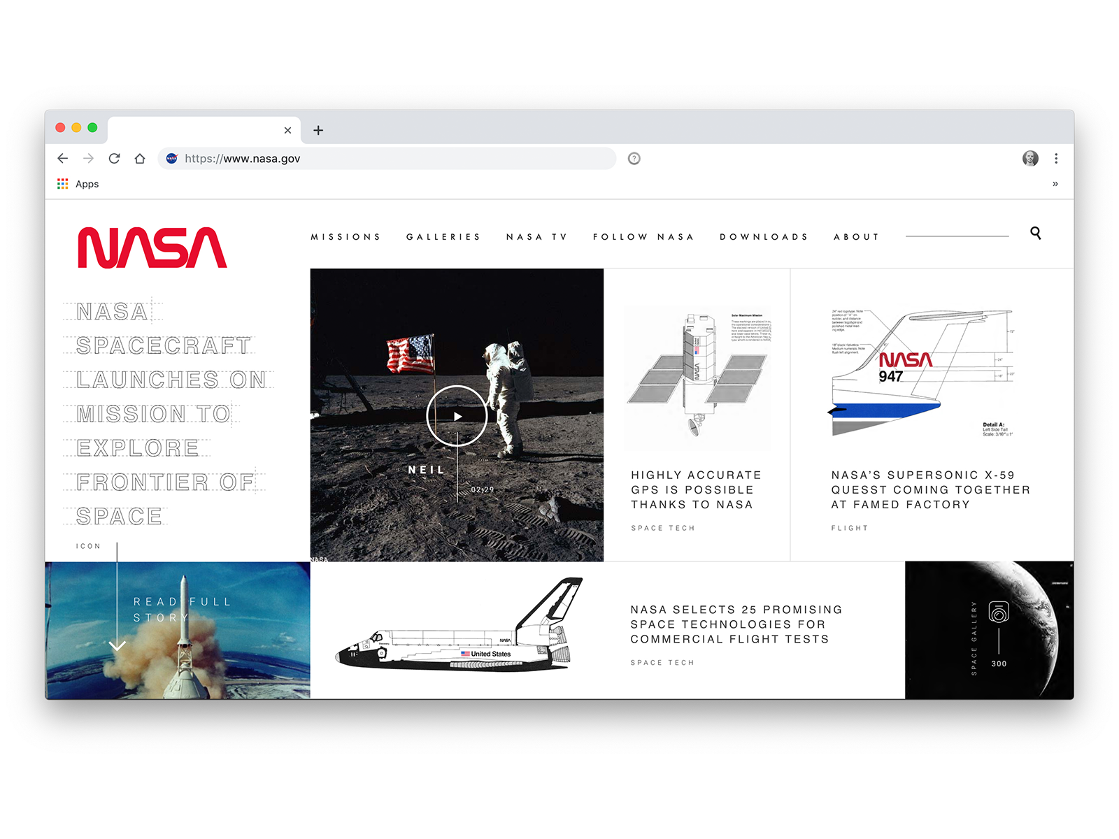NASA Concept by Telmo Alves on Dribbble