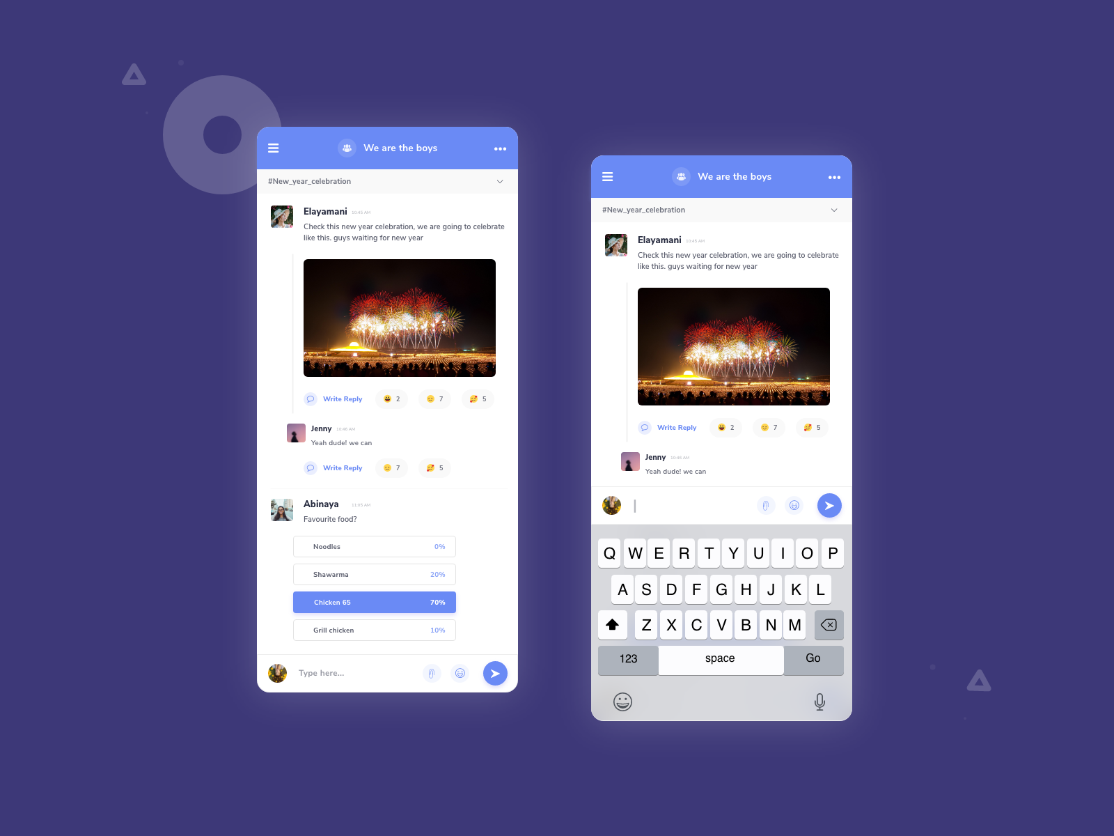 Chat system by Elayamanikandan for indianpix on Dribbble