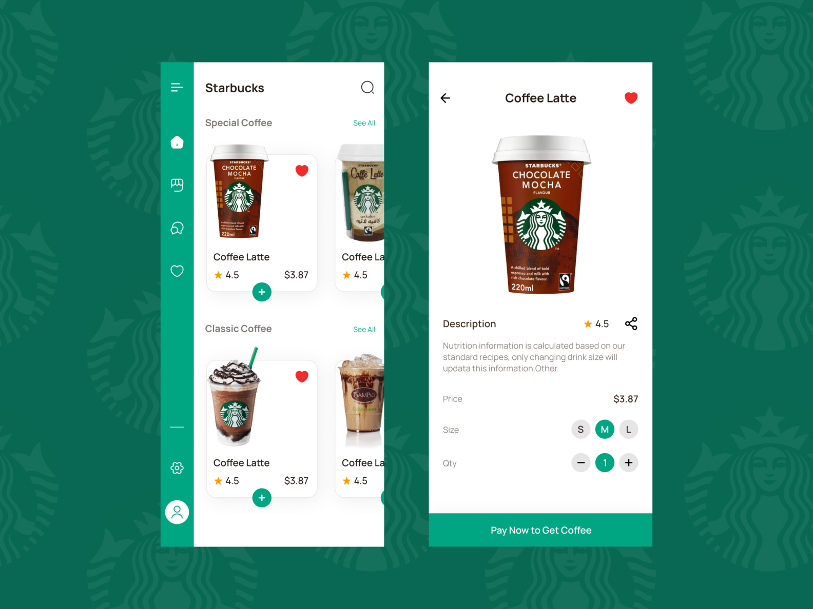 Starbucks App UI Design - Figma by Shahrukh Khan on Dribbble