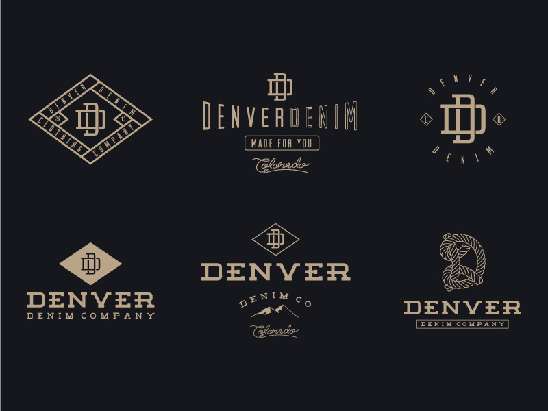 Denver Denim Identity by Jon Ketchum on Dribbble