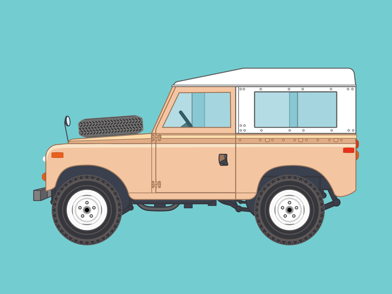 Land Rover Series IIA by Mike Riu on Dribbble