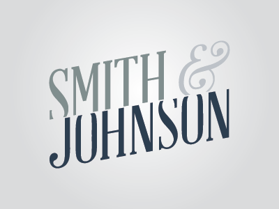 Smith & Johnson by Mike Gogno on Dribbble