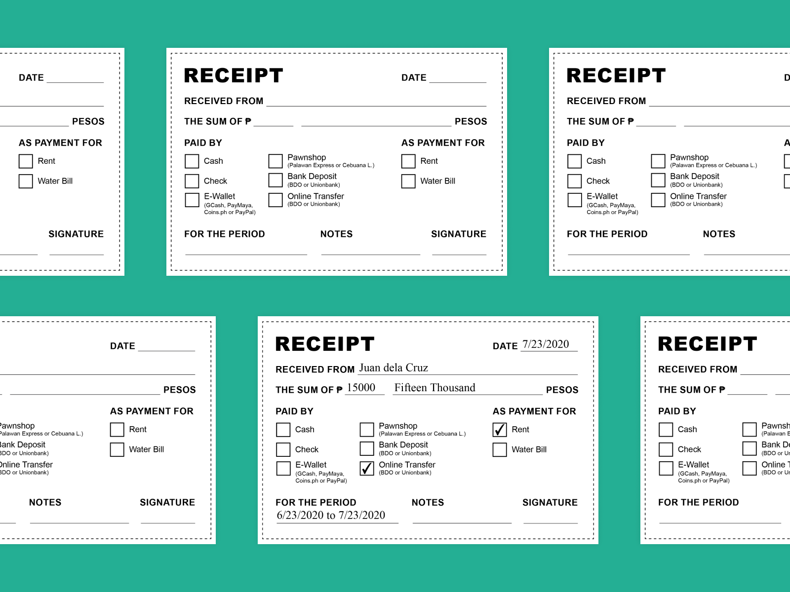 Acknowledgement Receipt by Redel Bautista on Dribbble