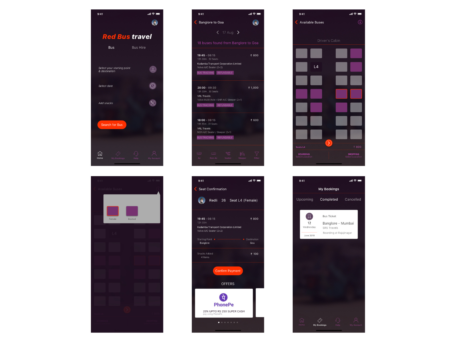 Re-Design of existing APP by Giri Harsoor on Dribbble