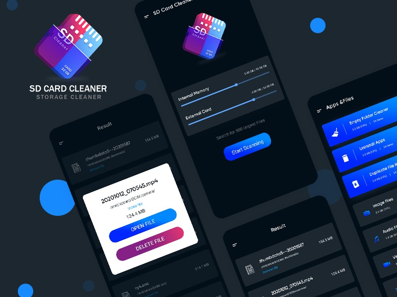 SD card Cleaner by Rina Virani on Dribbble