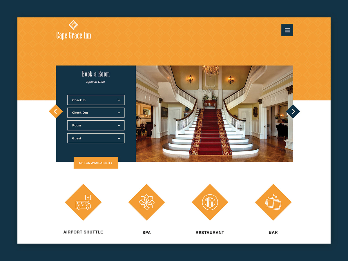 Hotel UI by iPro.Design on Dribbble