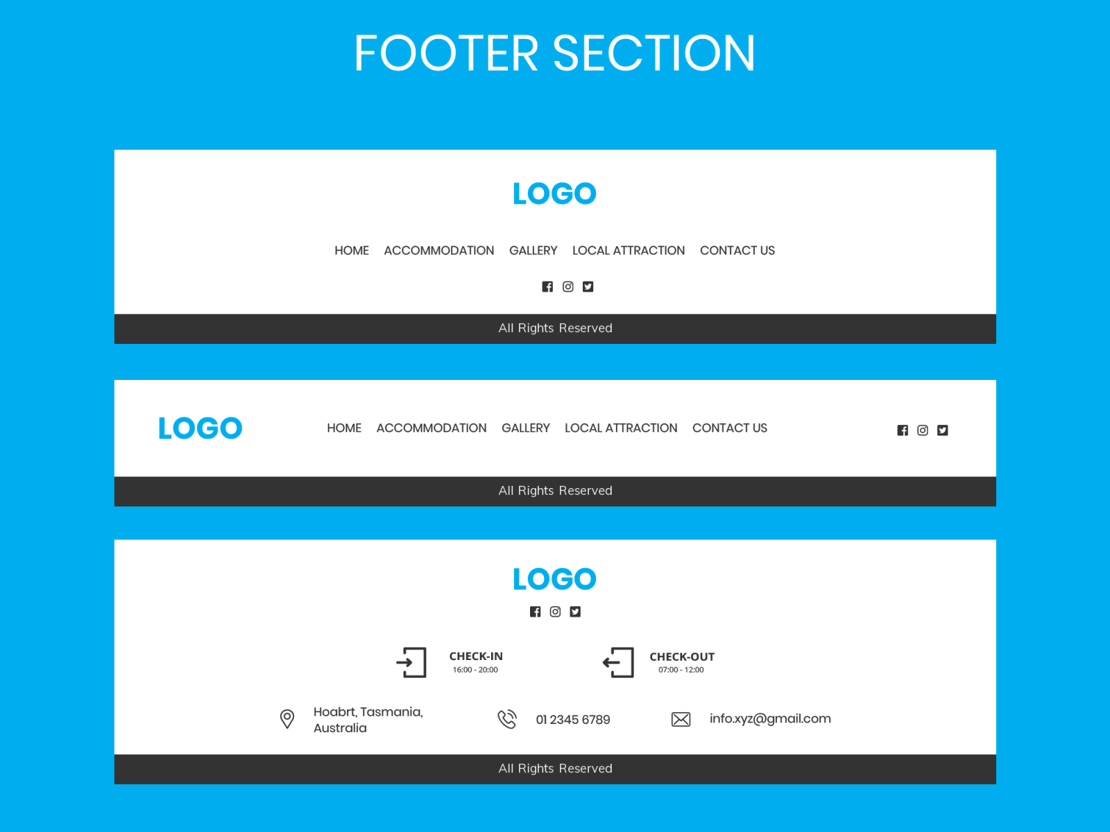 Footer Section - UI Design by iPro.Design on Dribbble