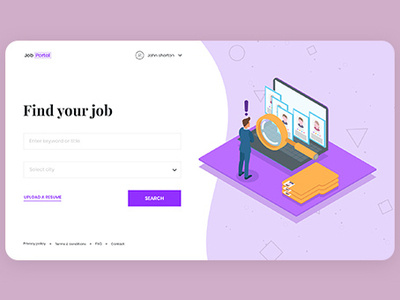 Job Finder - Job Search Engine by Secretspirit Solutions on Dribbble