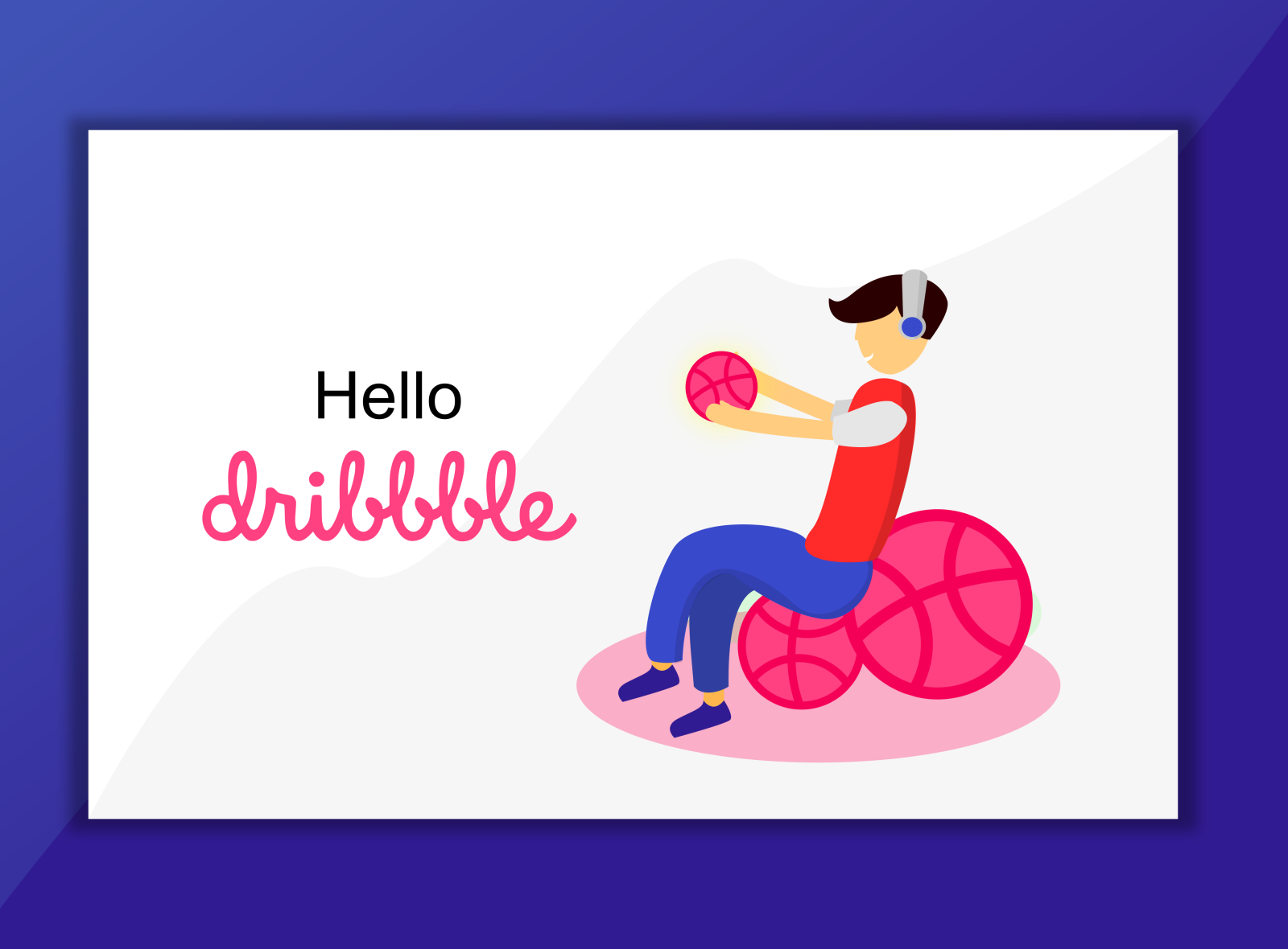 Hello Dribbble by Randi Irvan on Dribbble