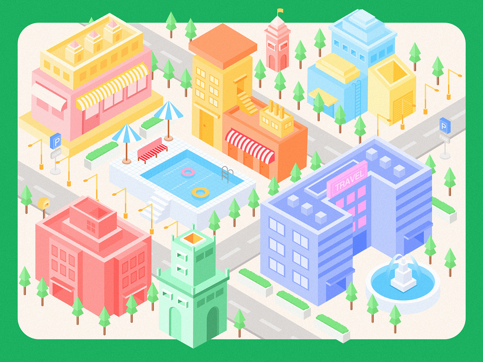 2.5d City by monster on Dribbble