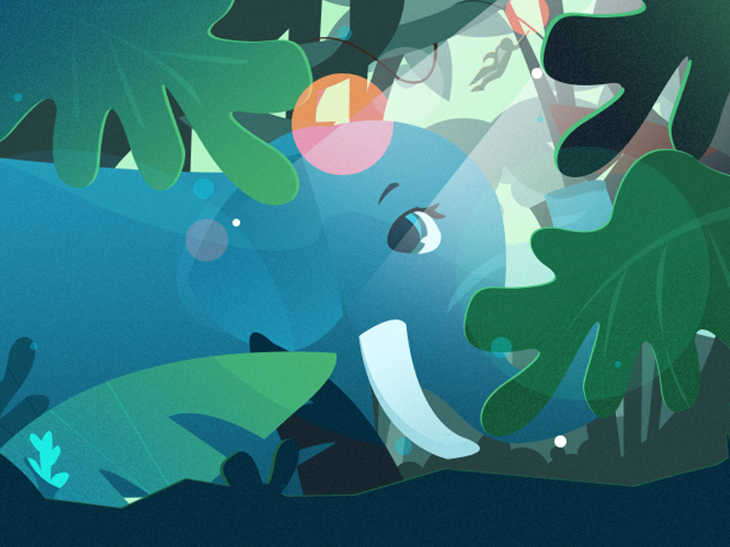 Elephant by Chiao on Dribbble
