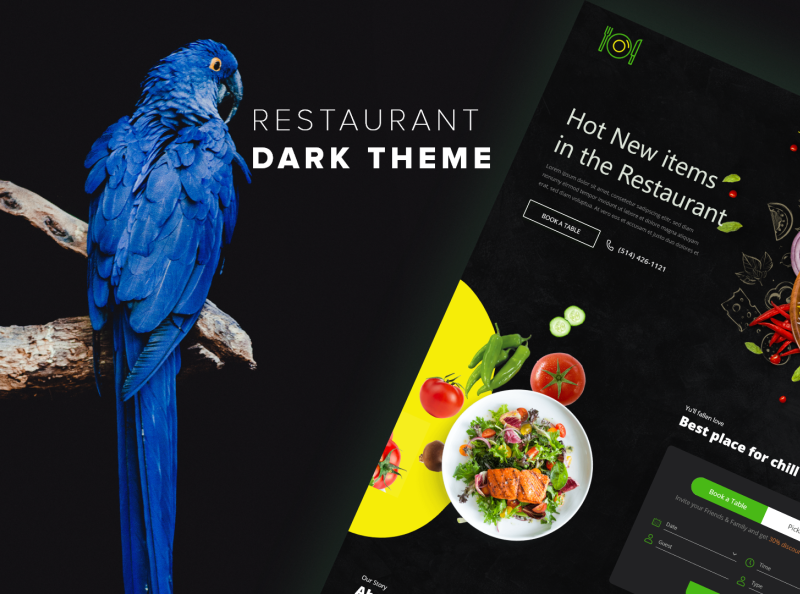 Restaurant Dark Theme by Biswabandhu Behera on Dribbble
