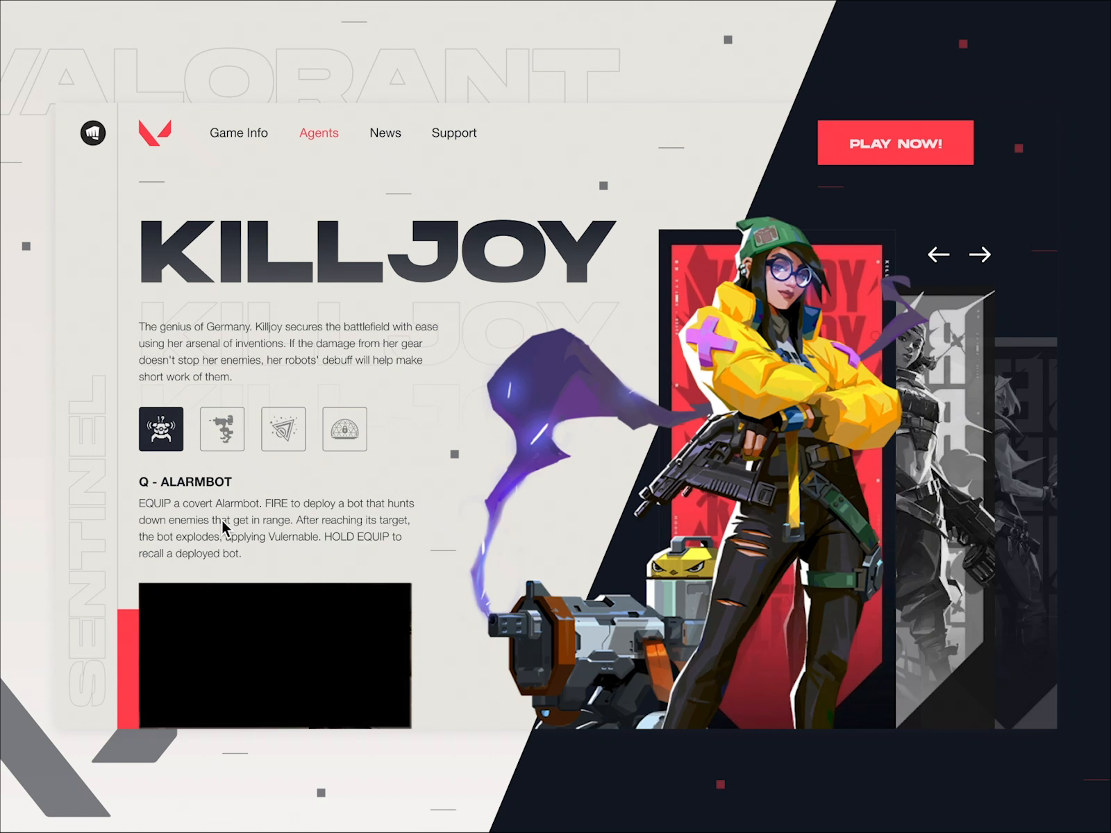 Valorant UI Design by Evo on Dribbble