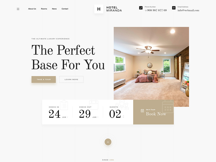 Miranda Luxury Hotel Website Design by Yasinul Huq on Dribbble