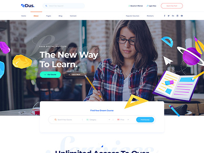 eDus LMS Online Education Platform by Yasinul H. on Dribbble