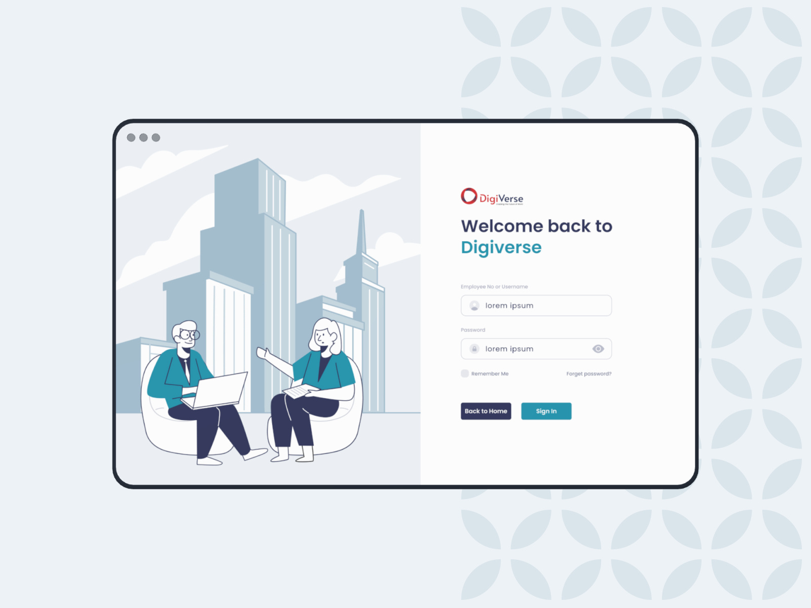 Login Page Digiverse by Nanda Maulana on Dribbble