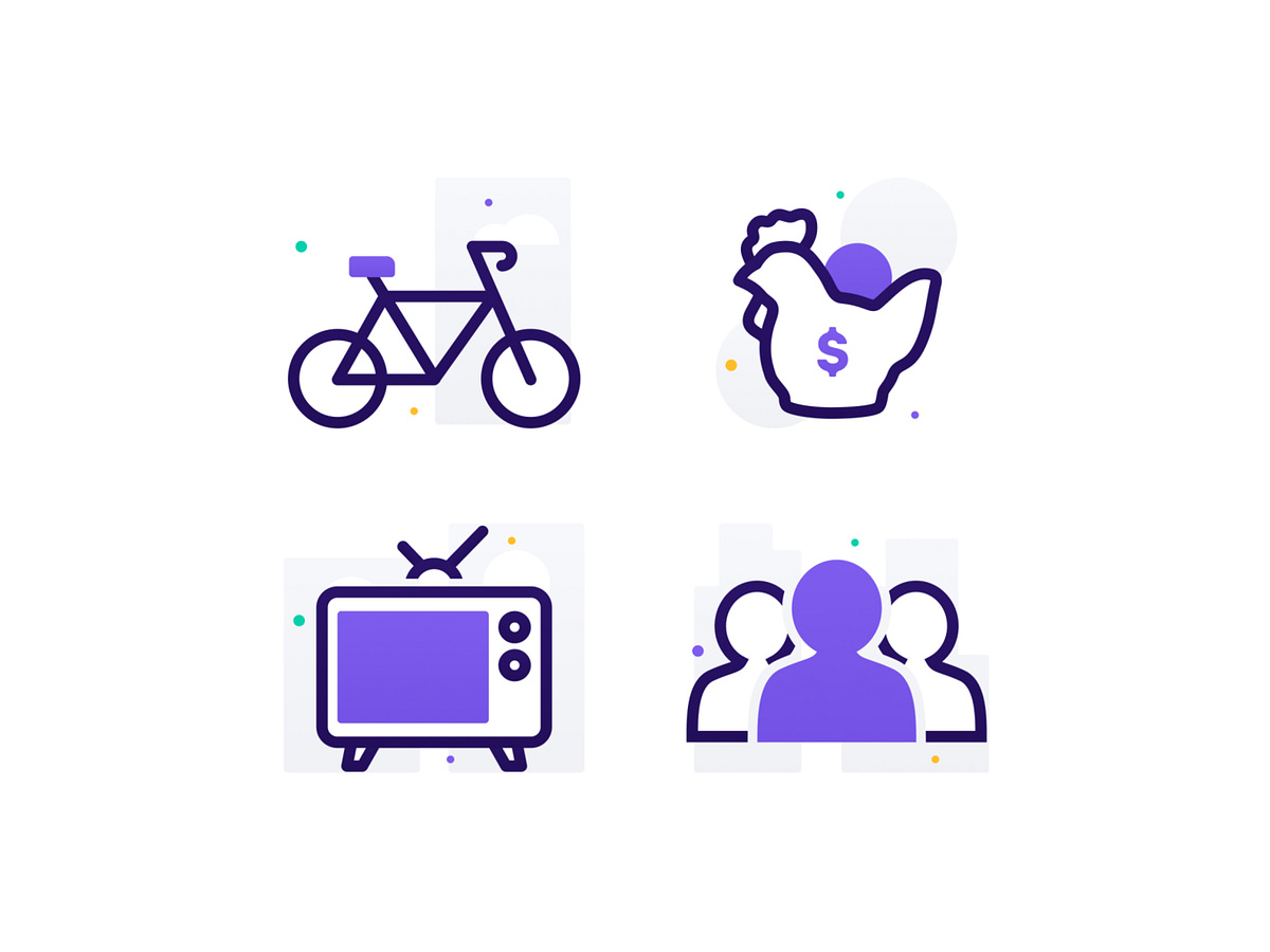 Feature Icons by Amazona Adorada on Dribbble