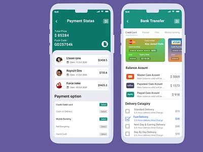 Payment interface Design by Arif Sarkar on Dribbble