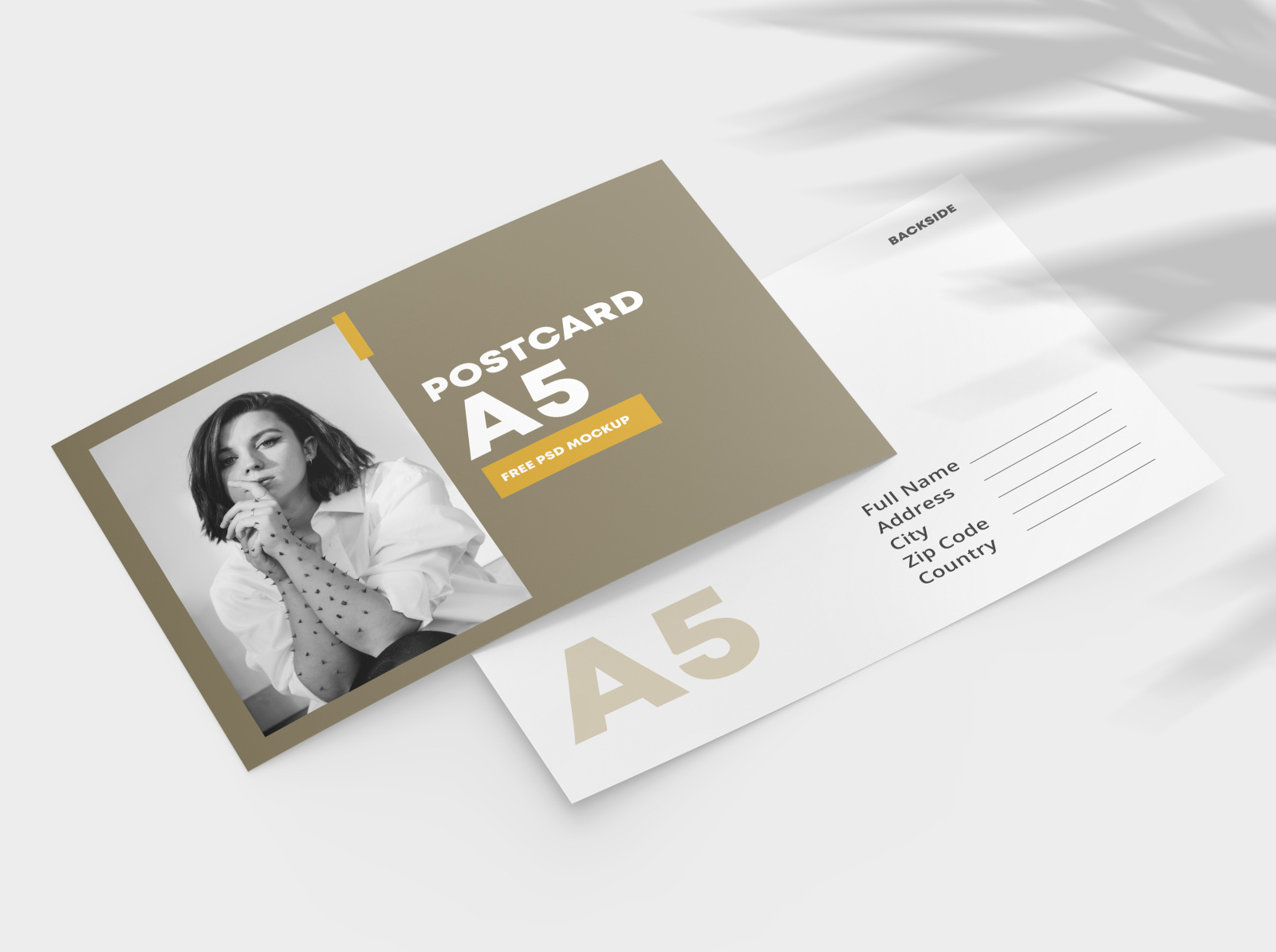 Double Sided Postcard Free Mockup By Pixelsdesign On Dribbble