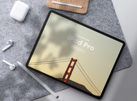 Dribbble - iPad-Pro-top-view-scene-free-mockup.jpg by Pixelsdesign.net
