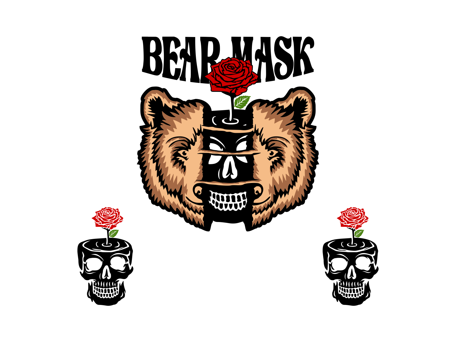 Skull Bear by Power Morning on Dribbble