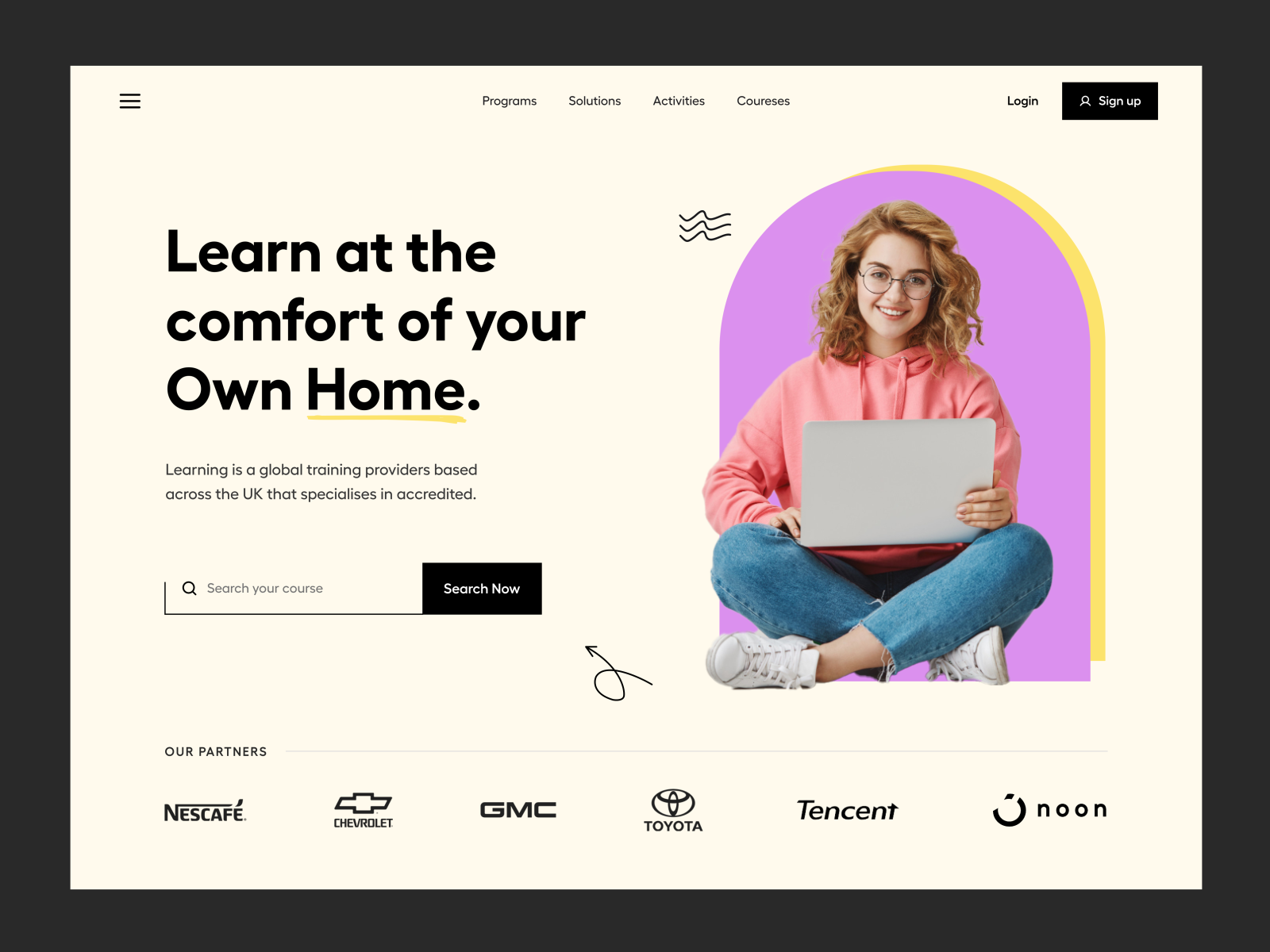E-learning Website by Akhil Khagwal on Dribbble