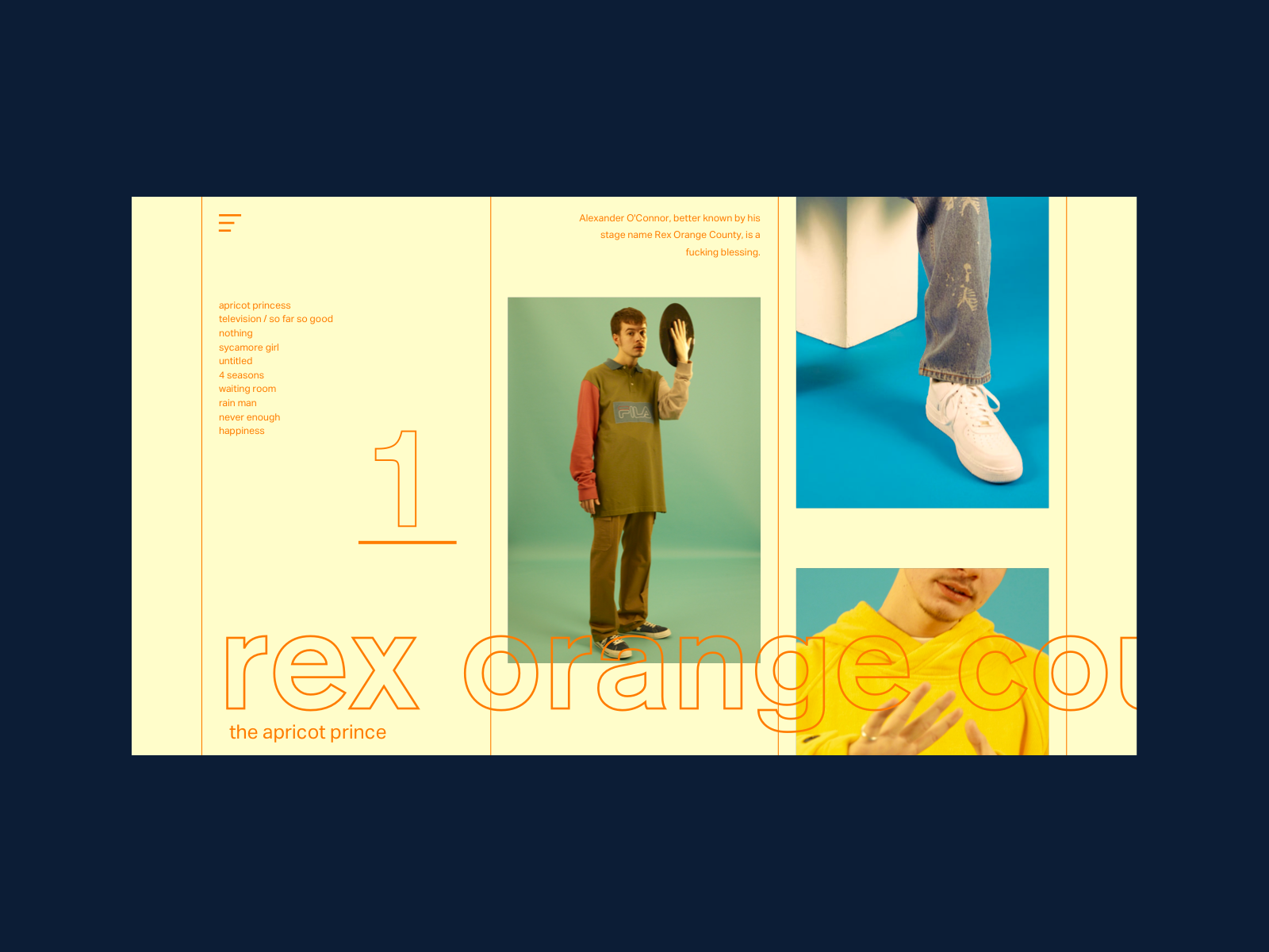 Apricot Princess • Rex Orange County by Giovanni Espinueva on Dribbble