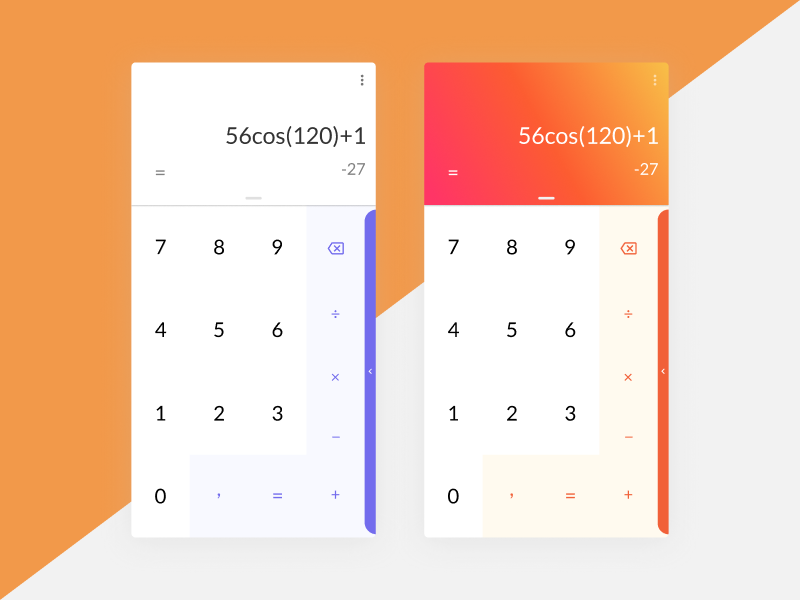 Calculator Design by Oleksandra Sychova on Dribbble
