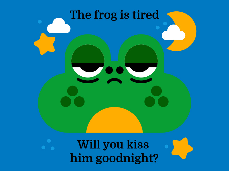 Tired frog by Carlo Beranek on Dribbble