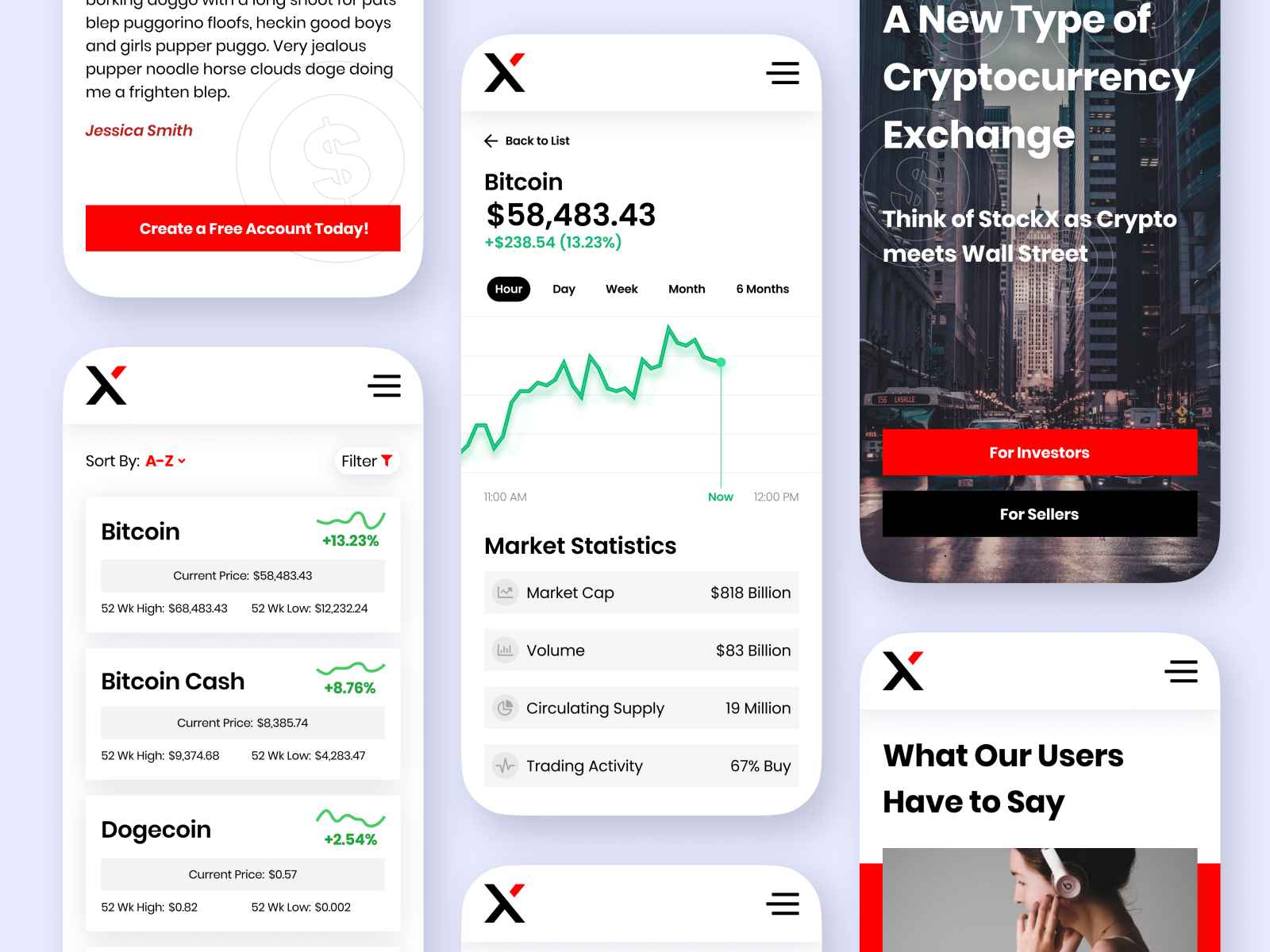StockX Cryptocurrency Exchange by Tyler Honeycutt on Dribbble