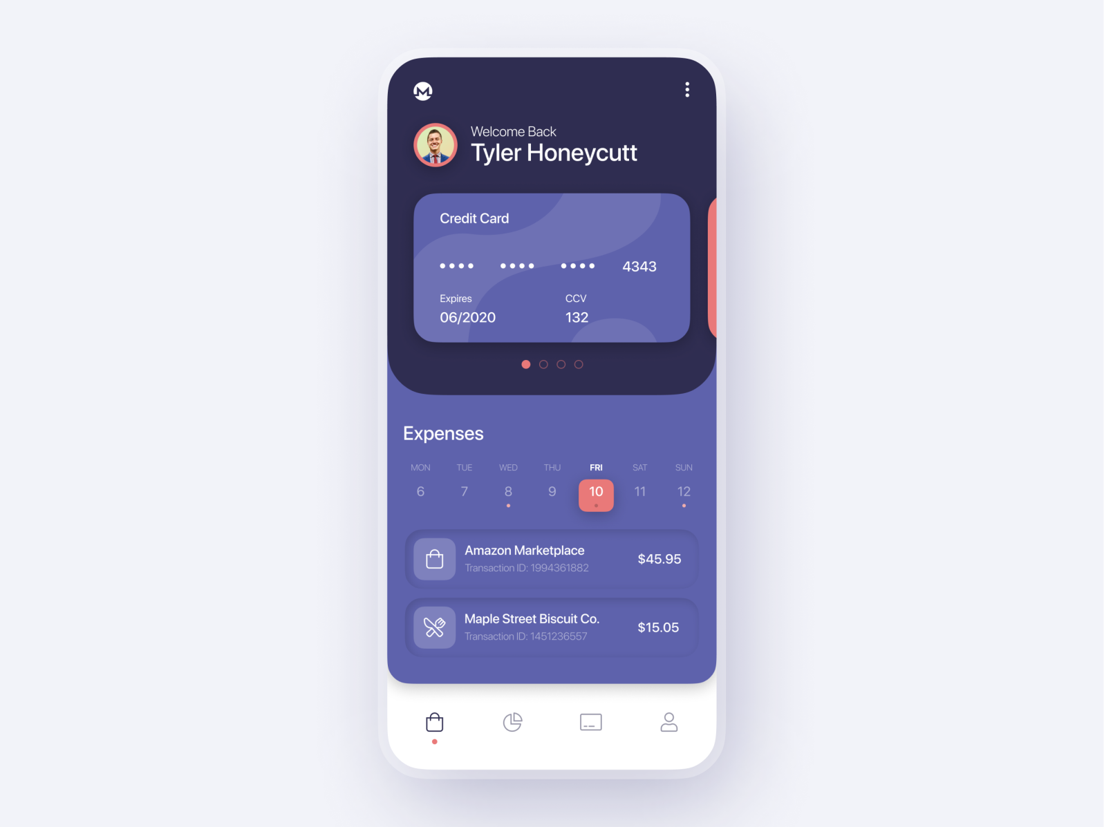 Mobile Banking UI by Tyler Honeycutt on Dribbble