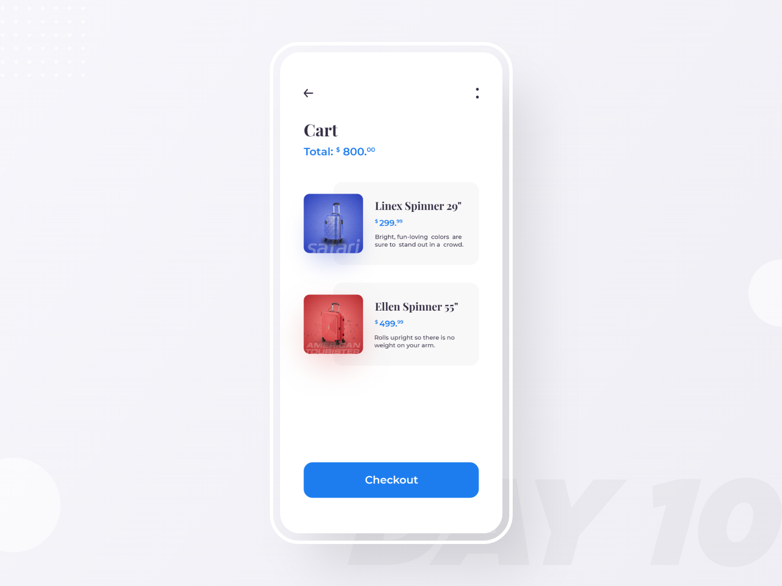 Day 10 | Cart Screen UI by Utsav Khokhanasiya on Dribbble
